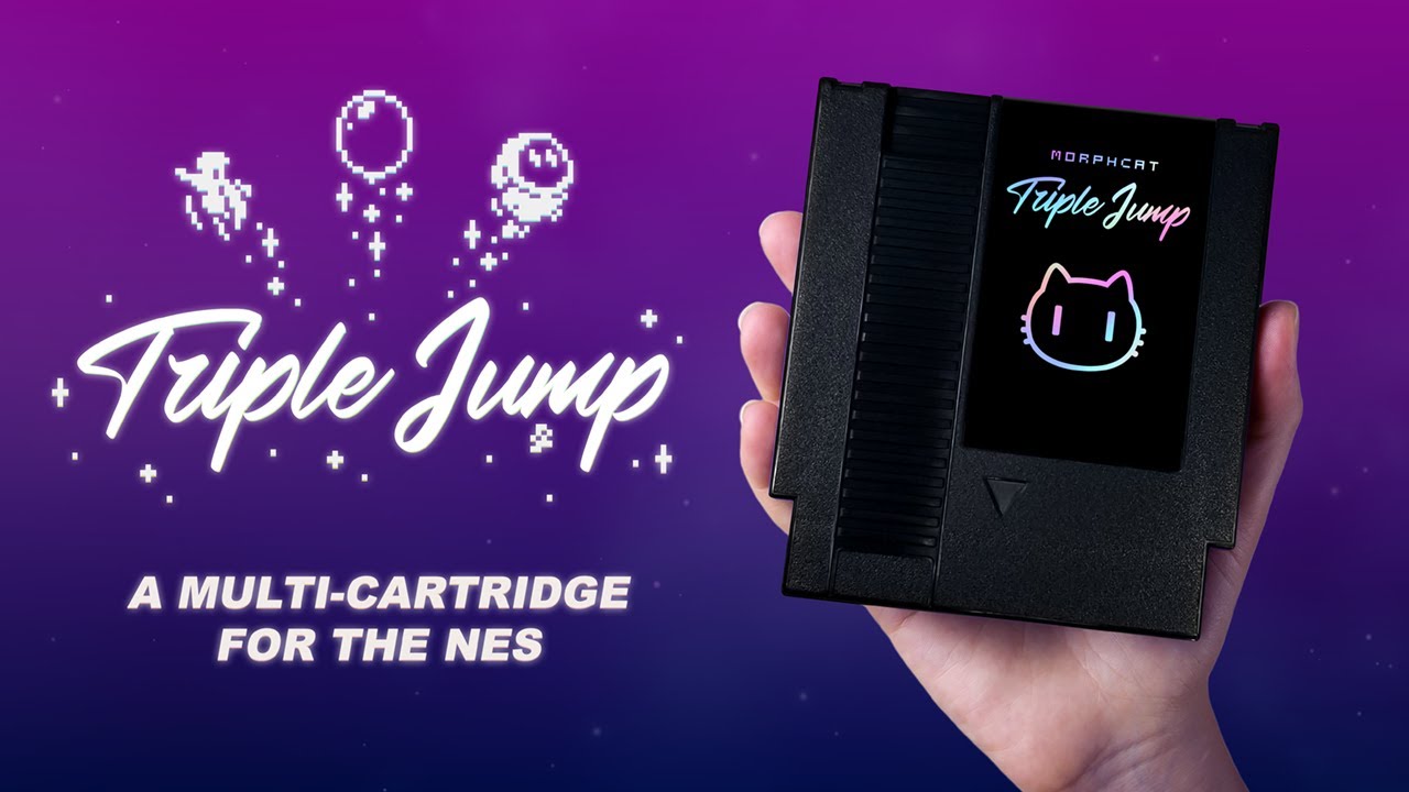 Официальный сборник из трёх игр на картридже NES - Retrodrom Games