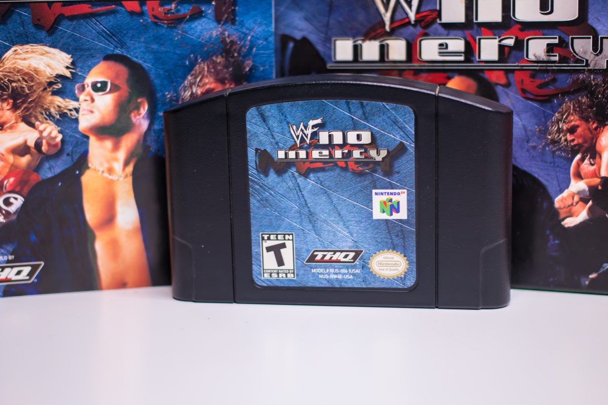 Редкая разновидность картриджа WWF No Mercy - Retrodrom Games